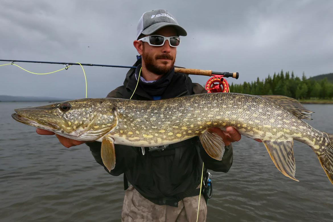 Father and Son Amazing Pike Fly Fishing in Lappland — Flymag.Net